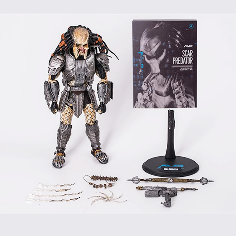 New 1/6 Scale The Predator Action Figure Scar Predator Mms190 Pvc Hot ...
