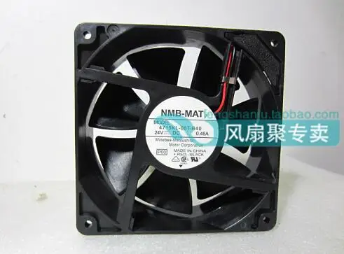 NMB-MAT 4715KL-05T-B40 24V 0.46A 12CM120*120*38 2 wire inverter cooling ...