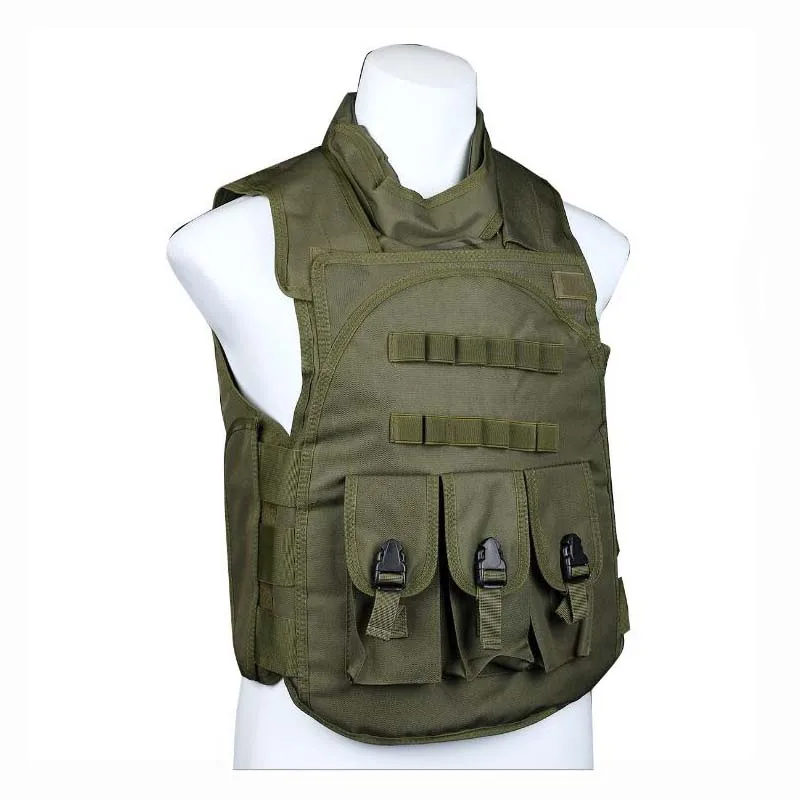 Military Tactical Vest Wargame Body Armor Hunting Vest CS Outdoor ...
