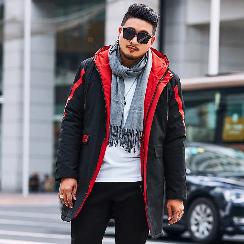 Новое поступление, модная супер большая Мужская зимняя одежда из ...