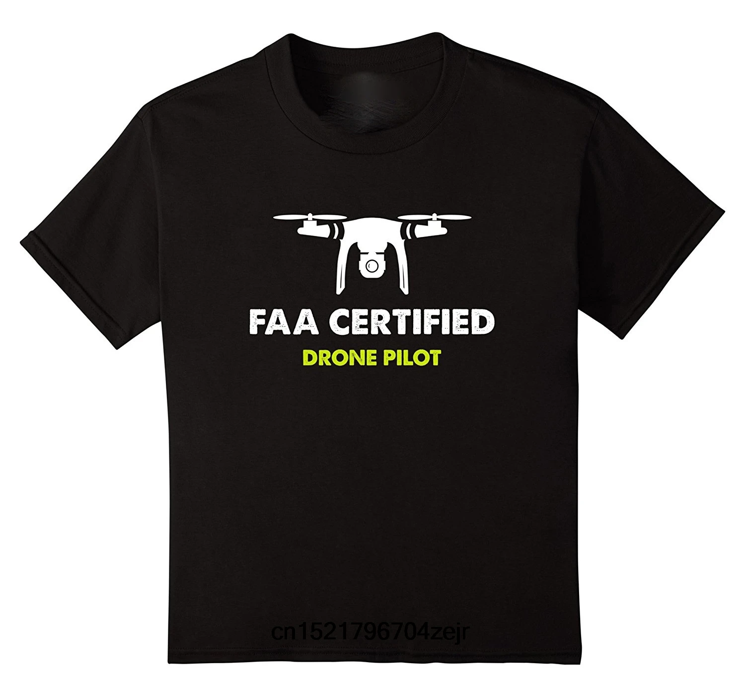 Camisa dos homens T DA FAA Certified Piloto t shirt engraçado da ...