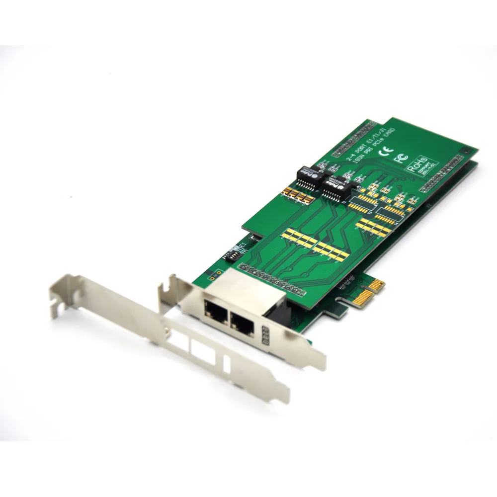 Digital-Asterisk-E1-card-PCI-Express-Slot-2-E1-T1-J1-Telephony-Voice ...