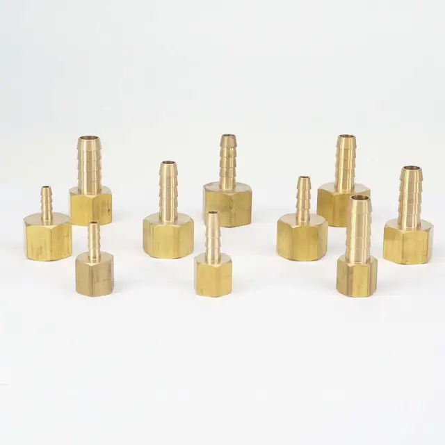 Barb Connectors 136Pcs Brass Hose Barb Fittings Assortment Kit - Fuel ...