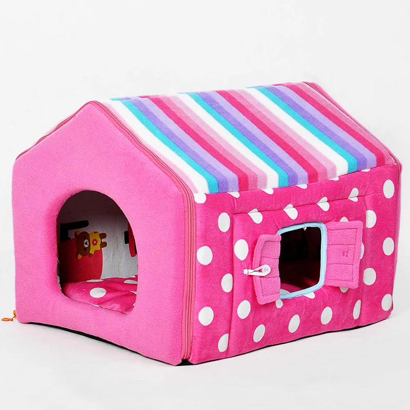 Detachable Teddy Small pet Dog Cats House Petite Bear Dog Cats Pet ...