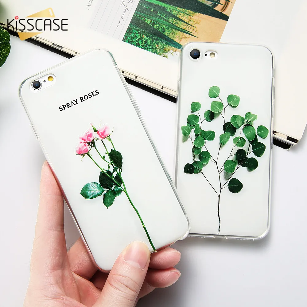 KIAASCASE Embossed Phone Case For iPhone X 7 8 6 6s Plus Soft Silicone ...