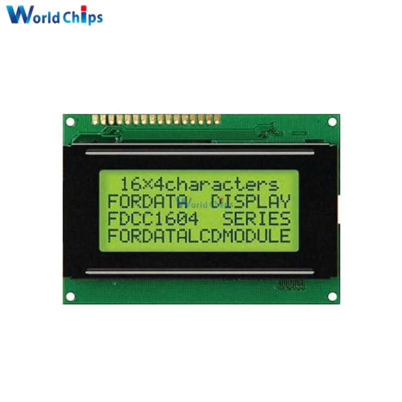 LCD 1604 문자 LCD 디스플레이 모듈, LCM 옐로우 블랙라이트 5V, 16x4|lcd display module ...