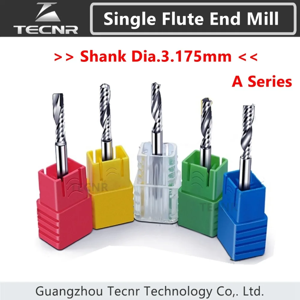 A Series Shank Diameter 3.175mm Single Flute Spiral Bit End Mill For ...