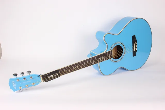 Light Blue Acoustic Guitar