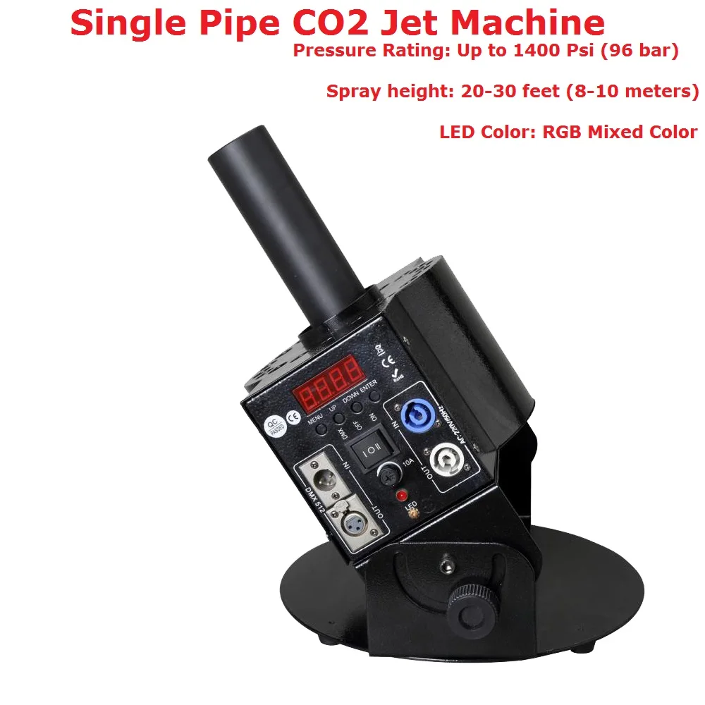 Best Price 1 Unit Single Pipe Dmx512 Co2 Jet Machine Shoot 20-30 Feet ...