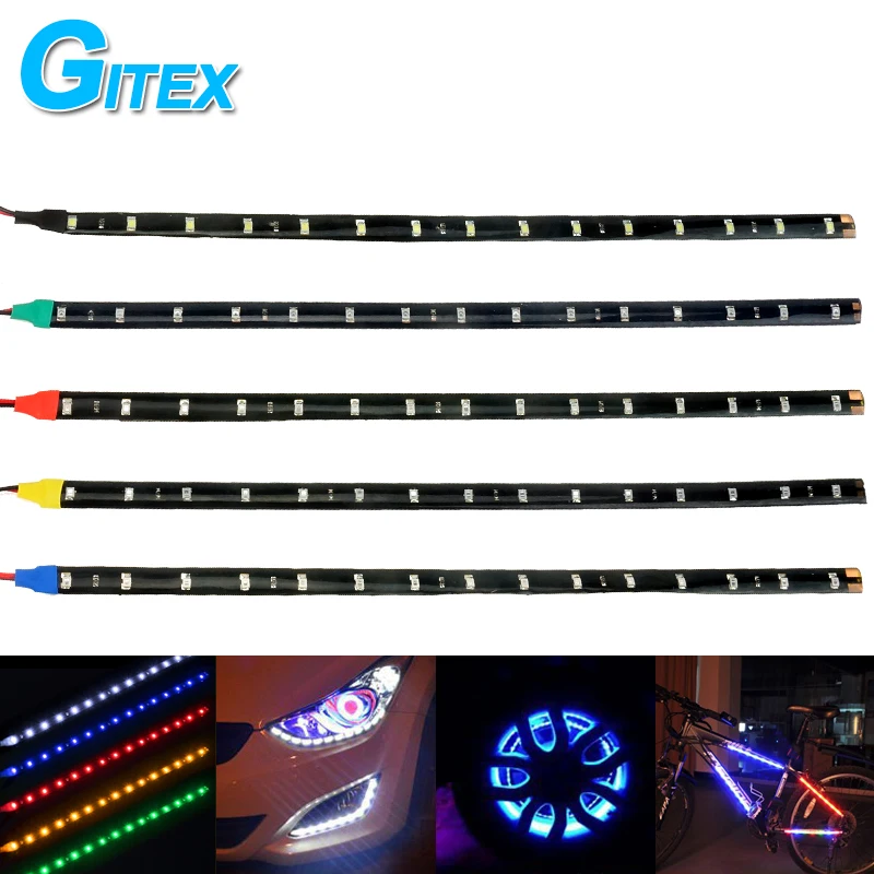 Car Auto Decorative Flexible LED Strip Waterproof High Power 12V 30cm ...