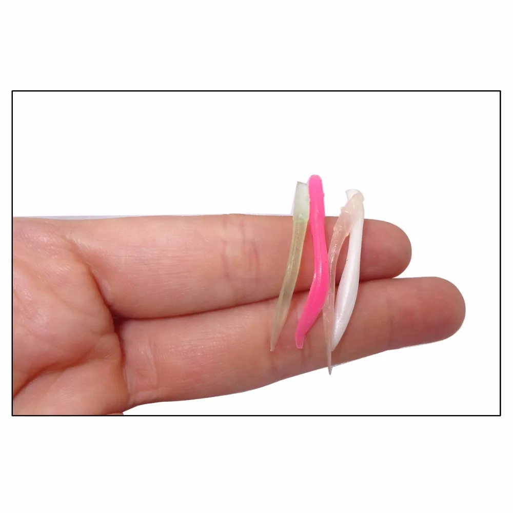 Mini Micro Soft Fishing Lures Soft Bait 3.5cm 0.15g 40pcs Worm Swimbait ...