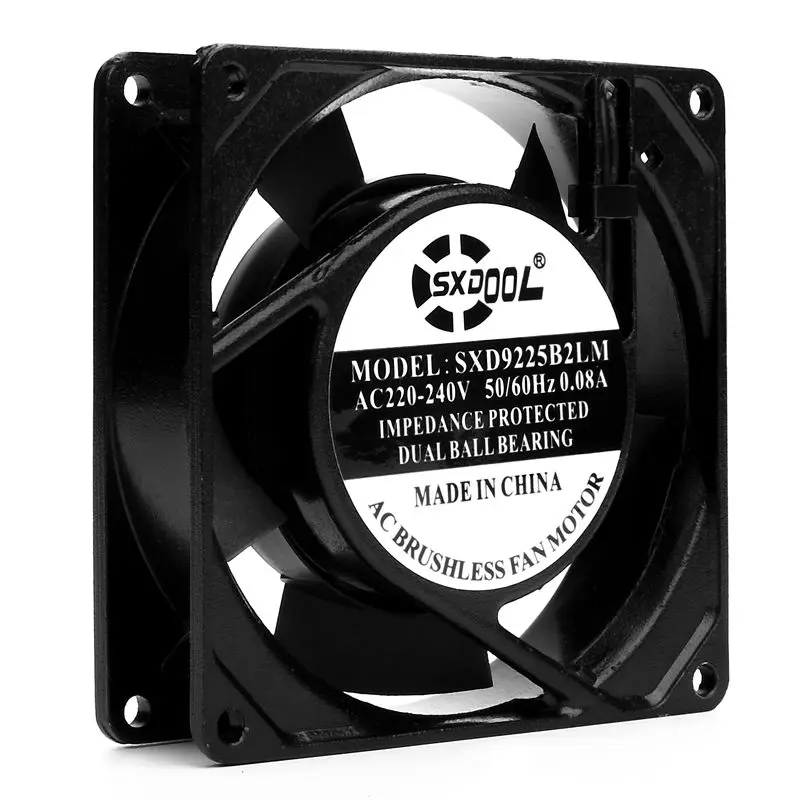 Exhaust 220v Fan Brand New Metal Frame 9225 Fan 220v 9cm 90*90*25mm=92* ...