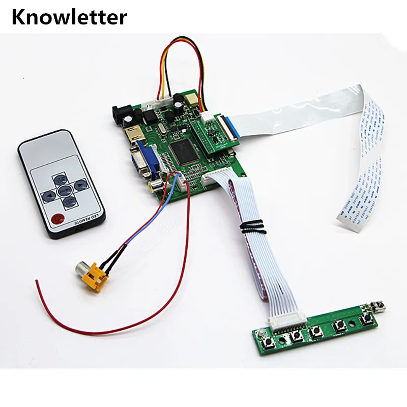 Hdmi + 2av+ Vga Lcd Driver Controller Board Kit For Panel 10.1 Inch ...