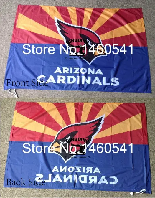Arizona Cardinals Arizona State Flag 3ft x 5ft Polyester NFL Arizona ...