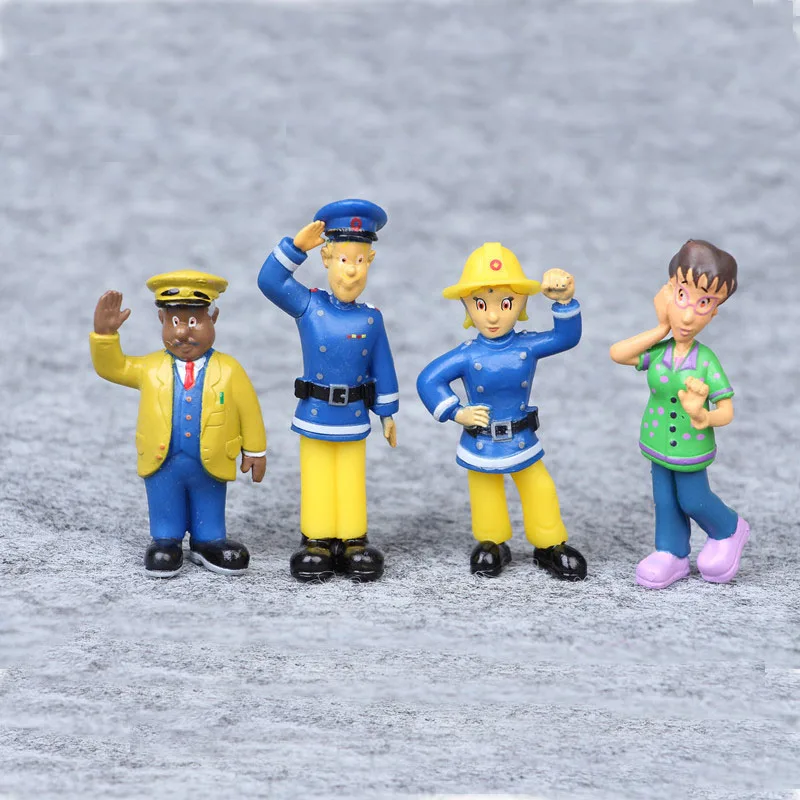 12Pcs/Set Fireman Sam action figure PVC Cartoon figure Fireman Sam ...