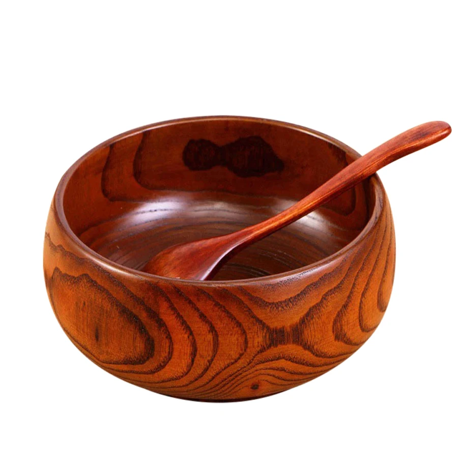 New Arrivals Vintage Large Soup Bowls Wood Handmade Healthy Food New Arrivals Vintage Large Soup Bowls Wood Handmade Healthy Food