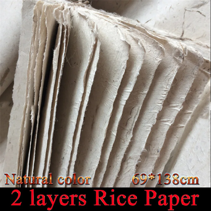 Top grade Chinese 2 layers Thick rice paper for Painting calligraphy ...