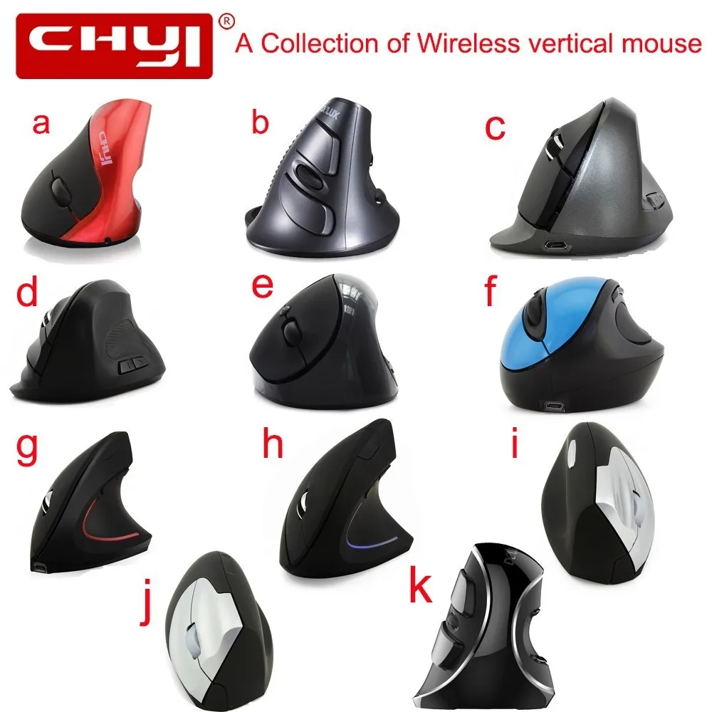 CHYI Wireless Mouse Ergonomic 1600 DPI Adjustable A collection of 2 ...