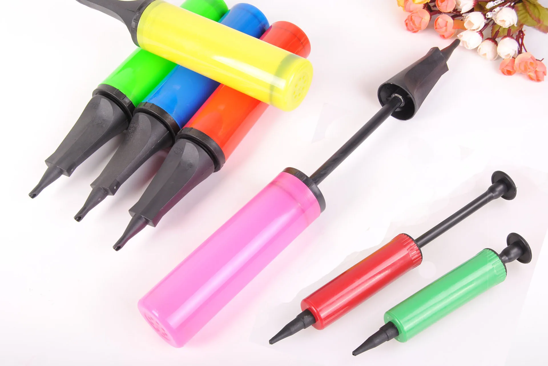 Mini size/large size Plastic Hand Held Ball Balloon Inflator Air Pump ...