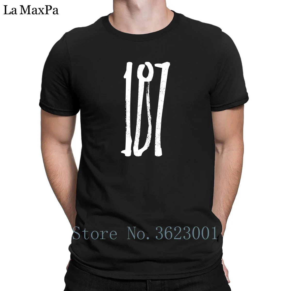 Knitted Summer Men Tee Shirt 187 One Eight Seven Tshirt Man Hilarious ...