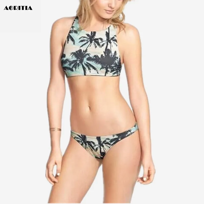2017 New Arrival Coco Swimming Suit For Women Print Bikini Set Low