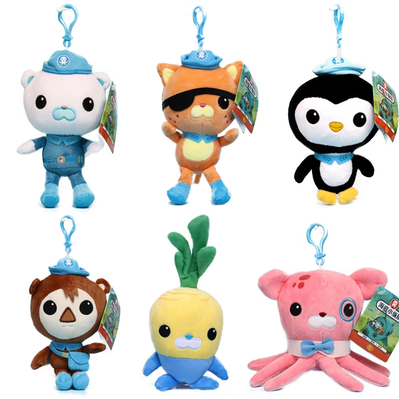 1 Unid 19 Cm Octonauts Juguetes Capitán Barnacles Kwazii Peso Shellington Dashi Peluche Muñecas