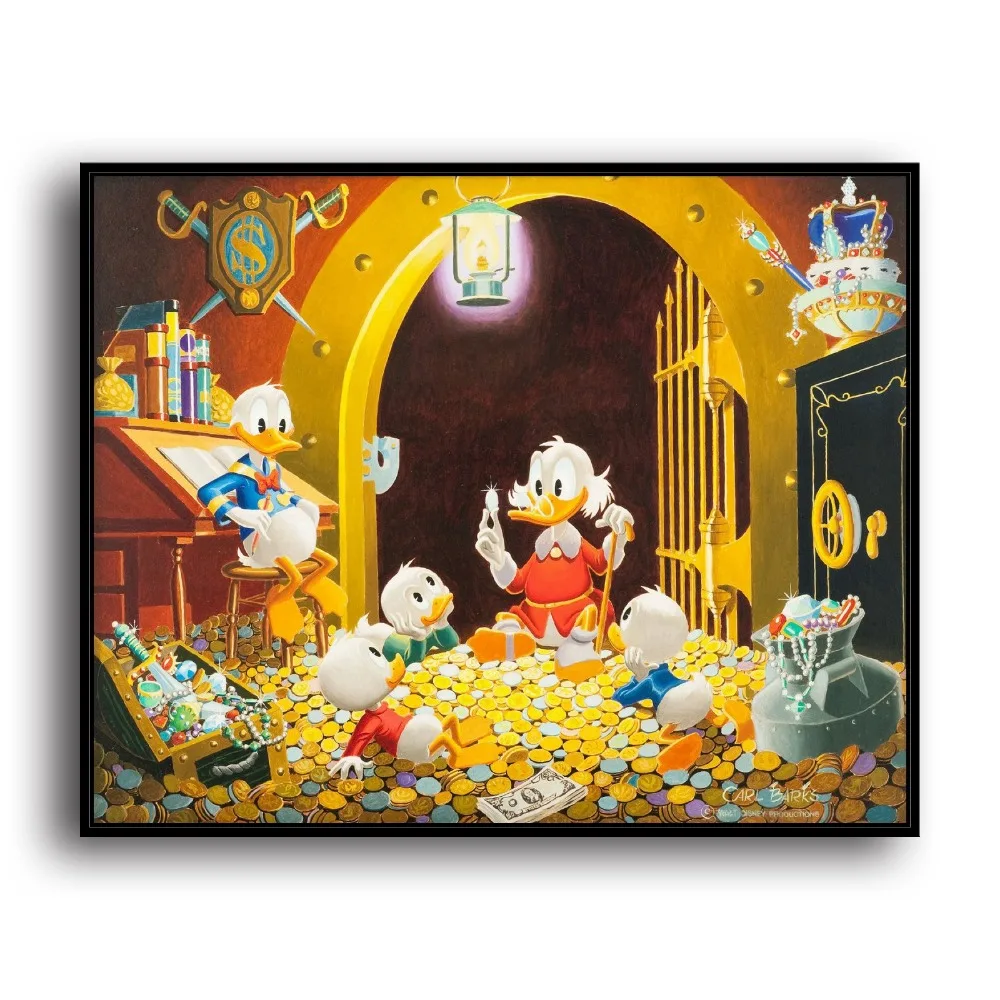 SR100792 Donald Duck Ducks Scrooge Mcduck Animal .HD Canvas Print Home ...