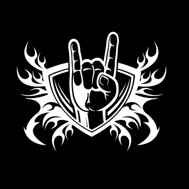 Rock Hand Sign Fire