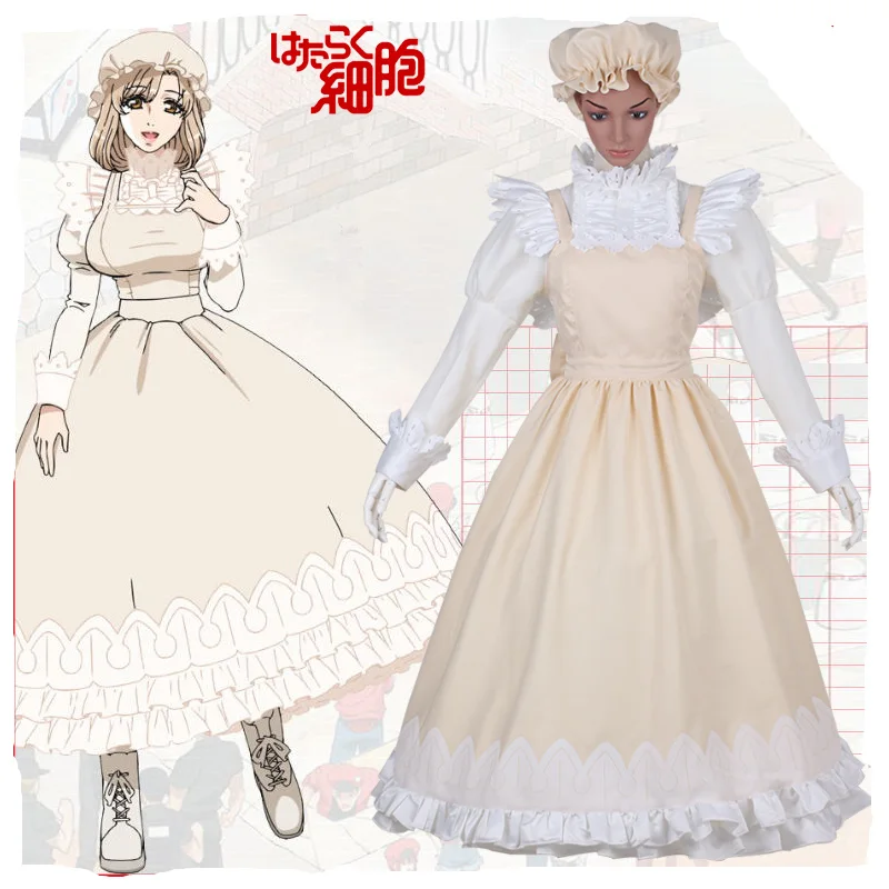 Anime Cells at Work Hataraku Saibou Macrophages Cell Cosplay Costume ...