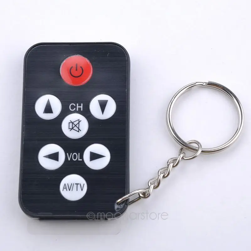 Universal Infrared Ir Tv Set Portable Key Ring Controller Mini Remote