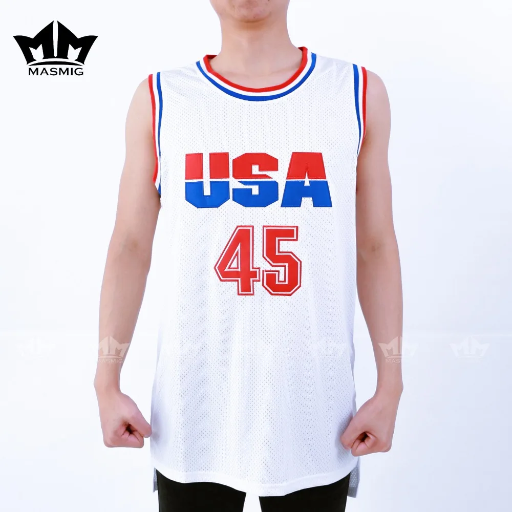 MM MASMIG Donald Trump 45 USA Basketball Jersey 2016 Commemorative ...
