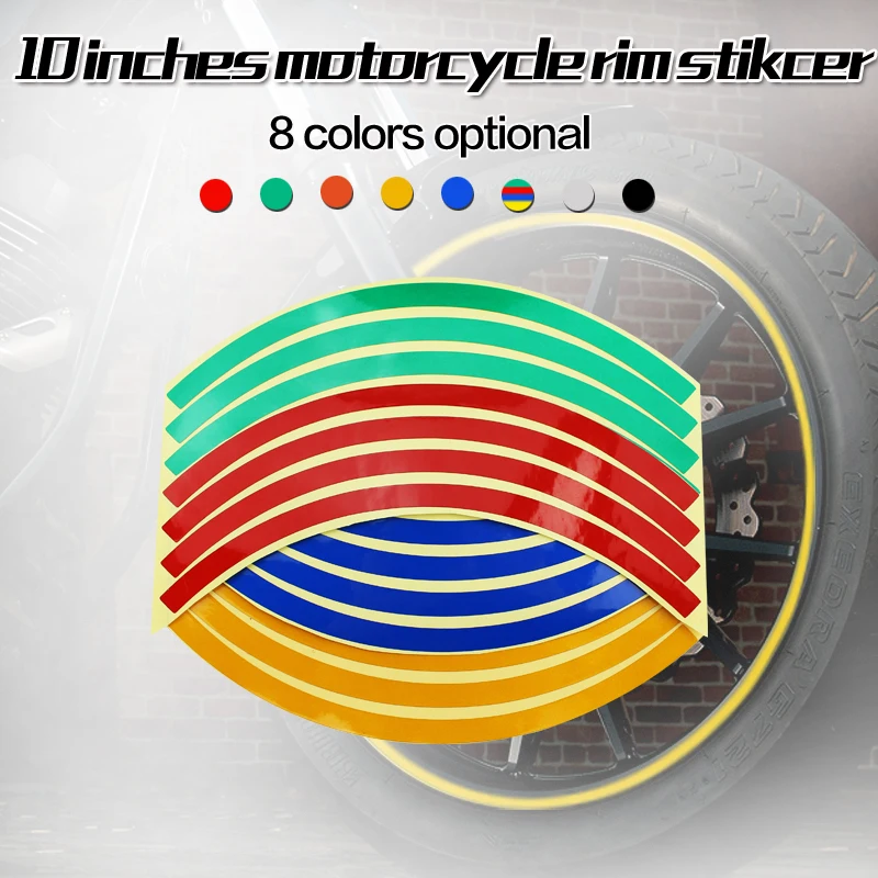 hot selling 8 colors decorative protective cover wheel rim stickers for ...