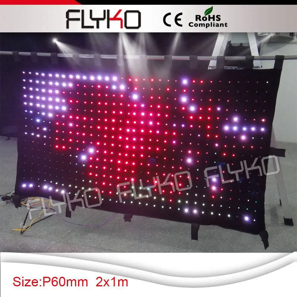 free shipping wedding stage backdrop stage light fireproof led video ...