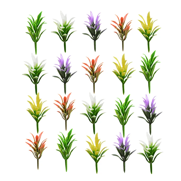 Teraysun 3CM artificial flower miniature model flower scale park scene ...