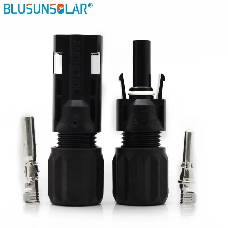 100 Pair Original Amphenol MC4 Solar Connector Cable Coupler Connector Male and Female Used in ...