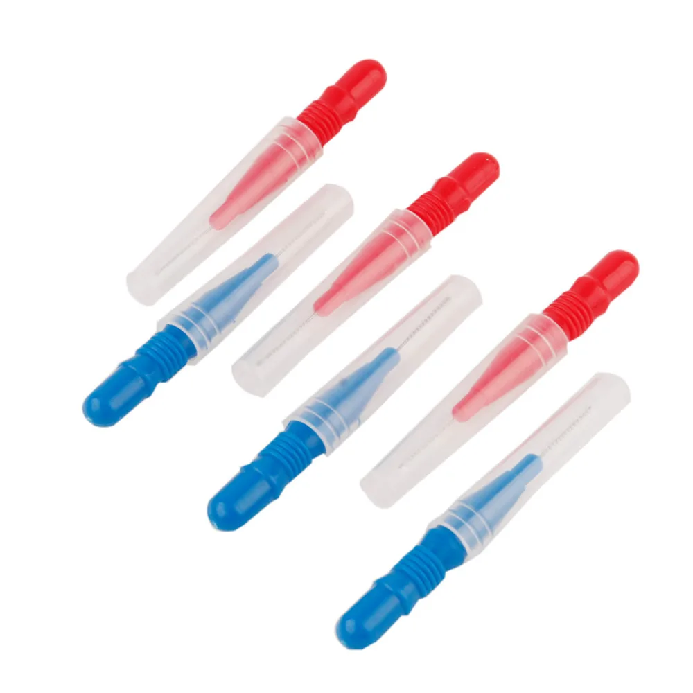50 pcs/pack Push-Pull Interdental Brush 0.5mm Gum Interdental Brush ...