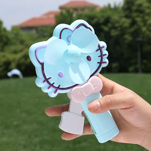 12pcs Hello Kitty Portable Kids Toys Mini Manual Hand Fan Handheld No ...