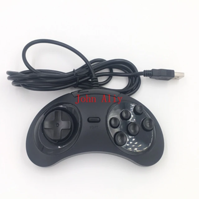 SEGA mando USB clásico con cable, 6 botones, Joypad para SEGA Genesis ...