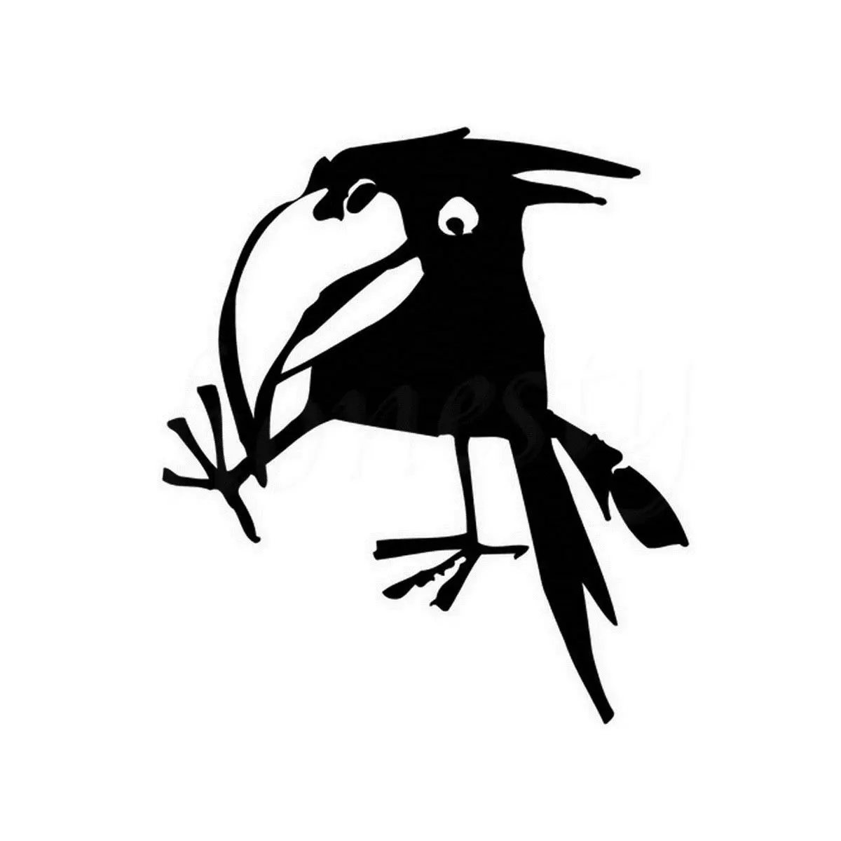 Crow Raven Wall Home Door Window Glass Car Sticker Laptop Auto Truck ...