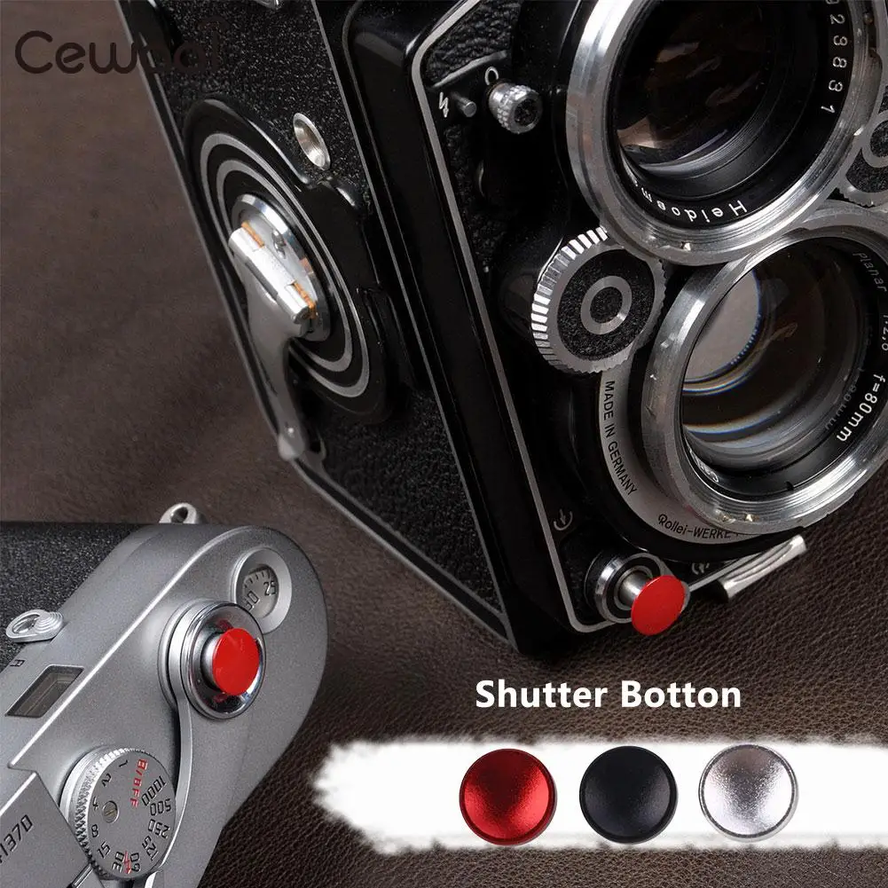 Camera Shutter Button Flat Photos Soft Shutter Release Button Smooth Edge Aluminum Alloy 