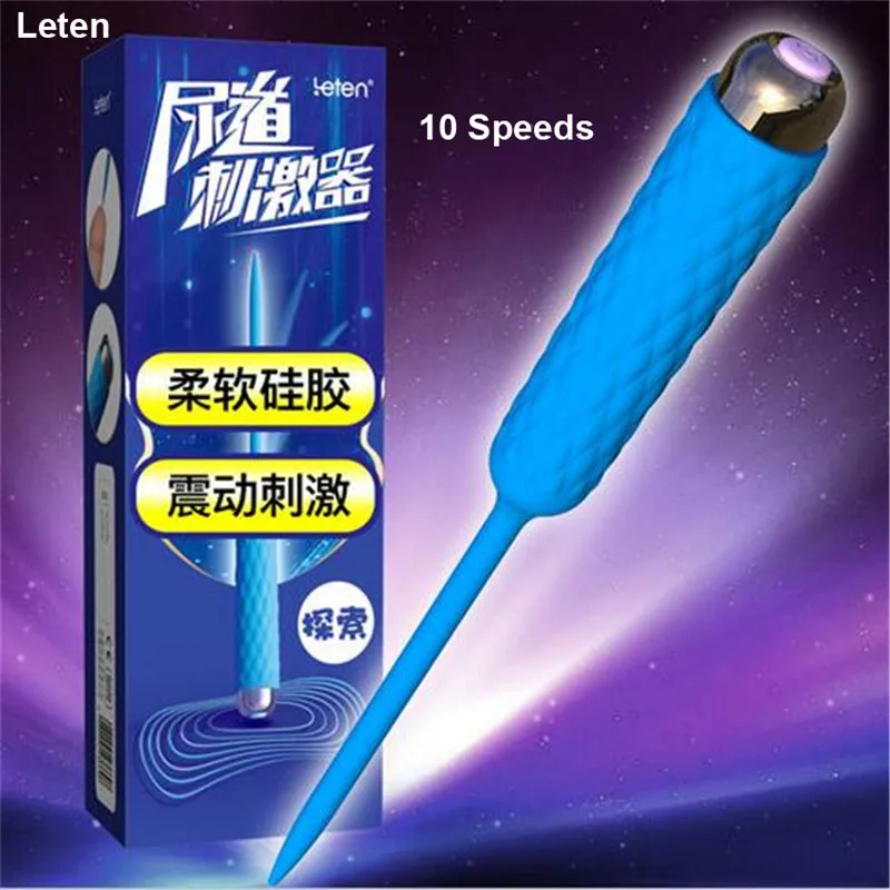 Leten 10 Speeds Urethral Stretching Vibrator For Men Sex Toys For Men
