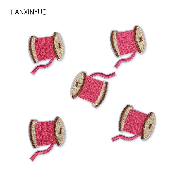 TIANXINYUE 10pcs Sewing thread Patch Embroidered Iron On Badges Patches ...