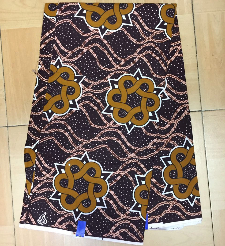 DWW 36 6 Yards whole Blue Veritable Wax Java Print, 100% cotton African ...