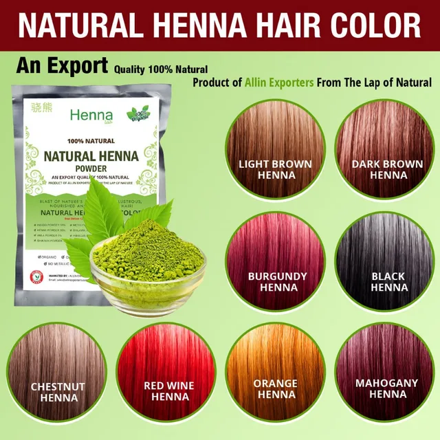 Free Shipping Organic Henna Hair Dyecolor 60 Grams For Men And Women 100 Chemical Free In Hair