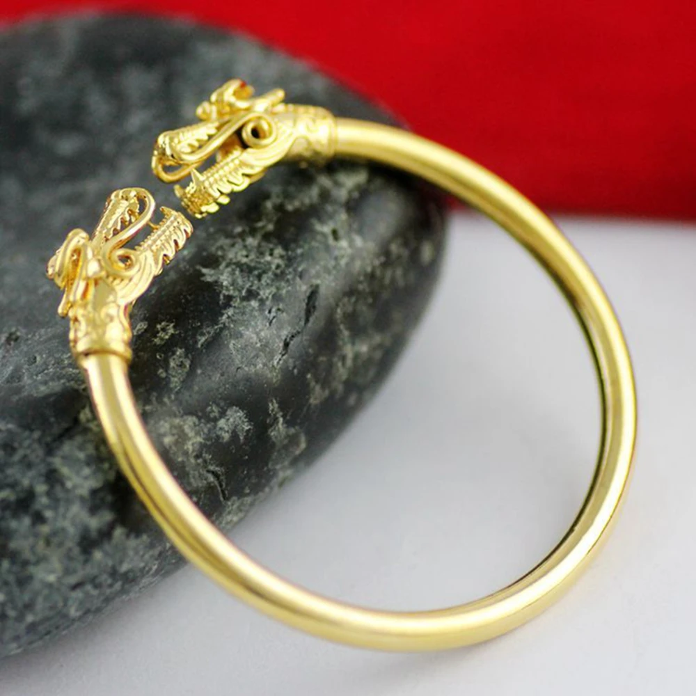 Smooth Cuff Bangle Yellow Gold Filled Mens Bangle Bracelet Gift Dia 6cm smooth-cuff-bangle-yellow-gold-filled-mens-bangle-bracelet-gift-dia-6cm