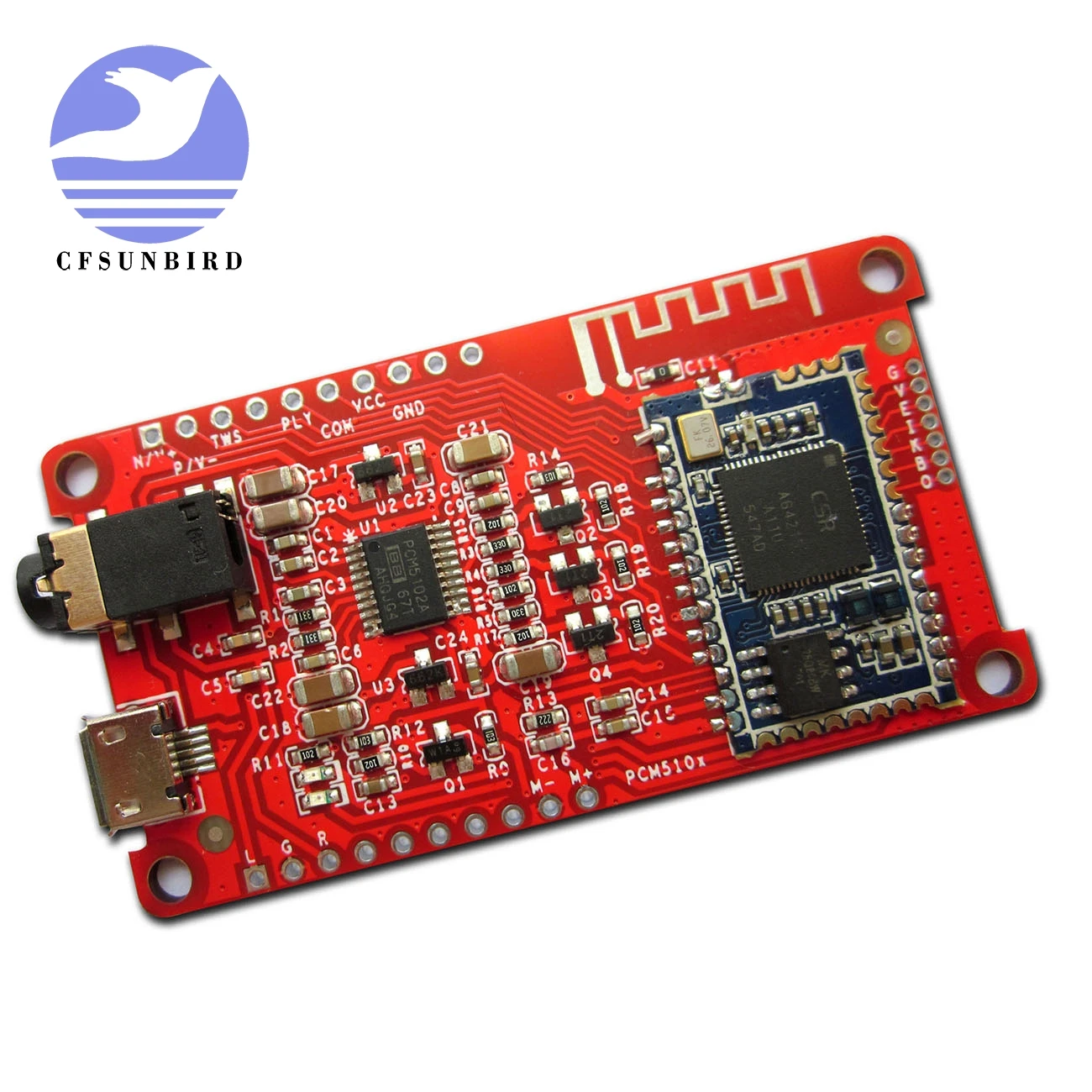 CSRA64215 4,0 4,2 módulo Bluetooth HIFI amplificador Digital placa DAC externa PCM5102A baja ...