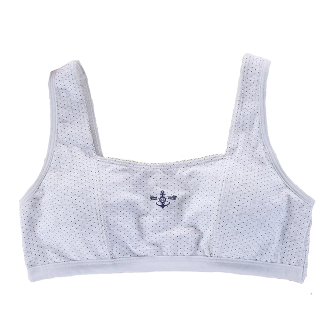 WoFee Young Girl's Thin Cotton Breathable Dots Training Bra Without ...