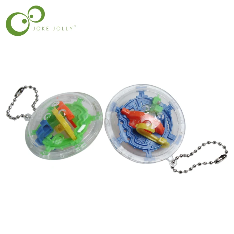 2pcs/set 3D Mini Magic Intellect Maze Ball Kids Children Balance Logic ...