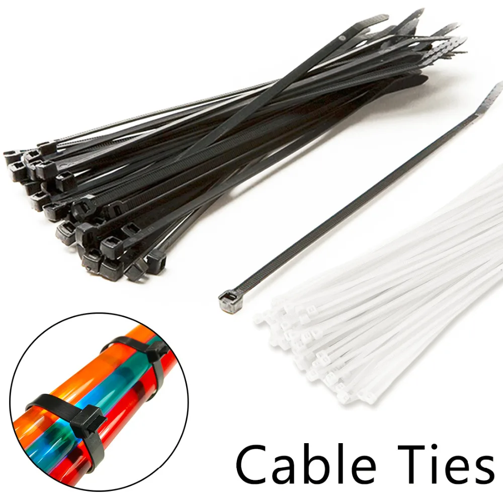 Computers/Tablets & Networking 100PCS Black Self Locking Cable Tie ...