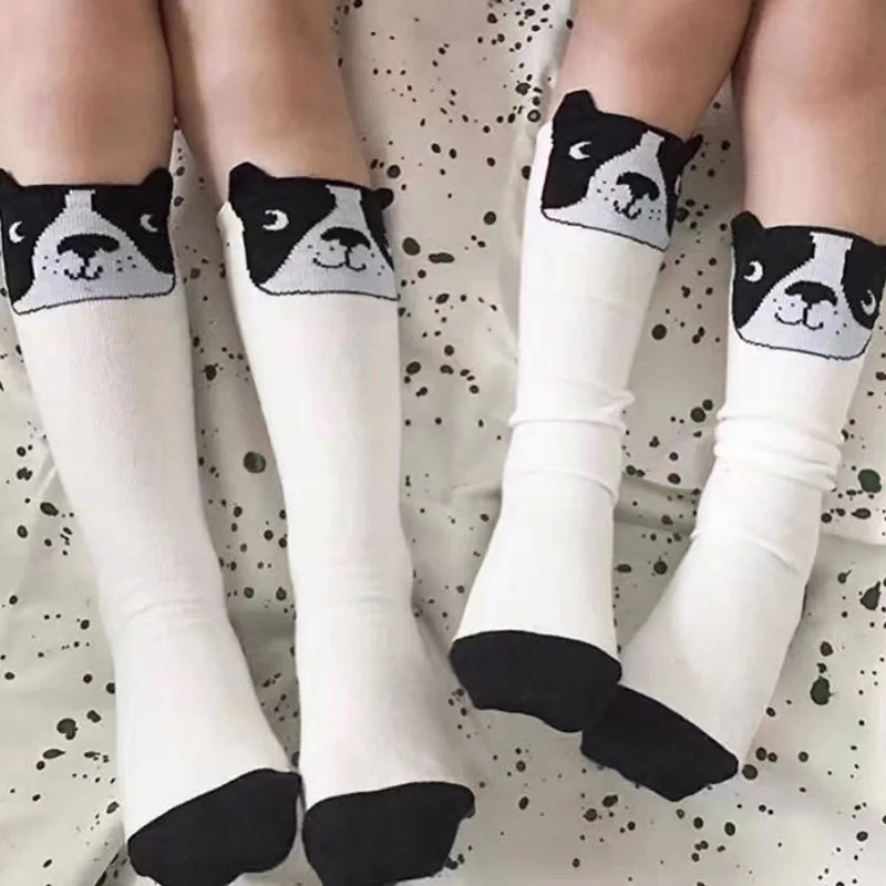 Cute Cartoon Children Sock Print animal Baby Kid Sock Knee High Long ...
